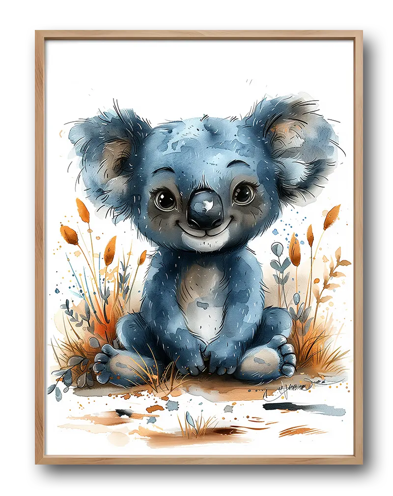 Cute Koala Poster - Digital Wall Art shop - Quality poster