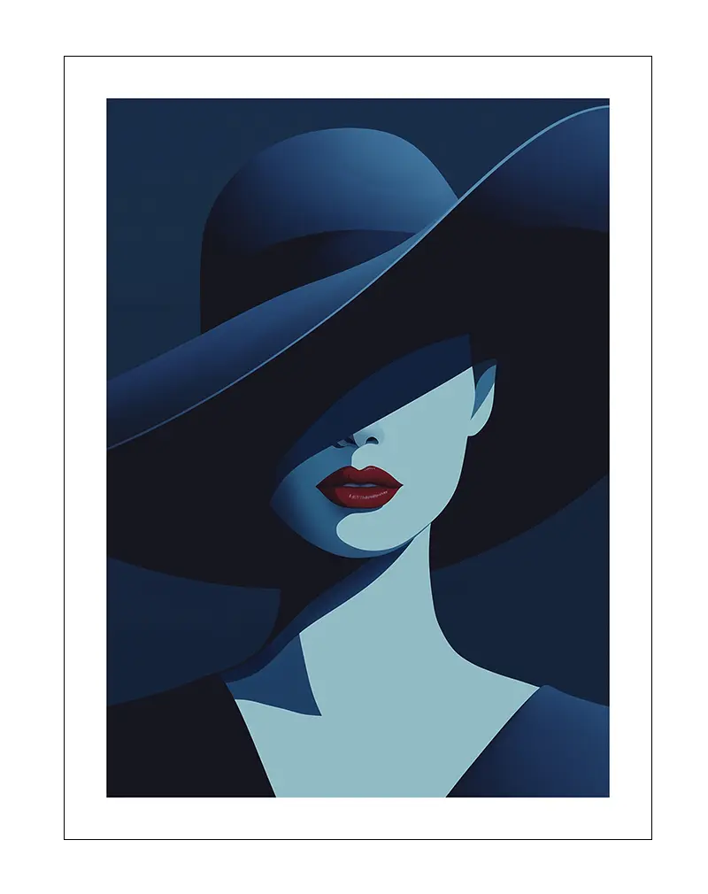 Mystery Woman Poster Digital Wall Art Shop Quality Poster