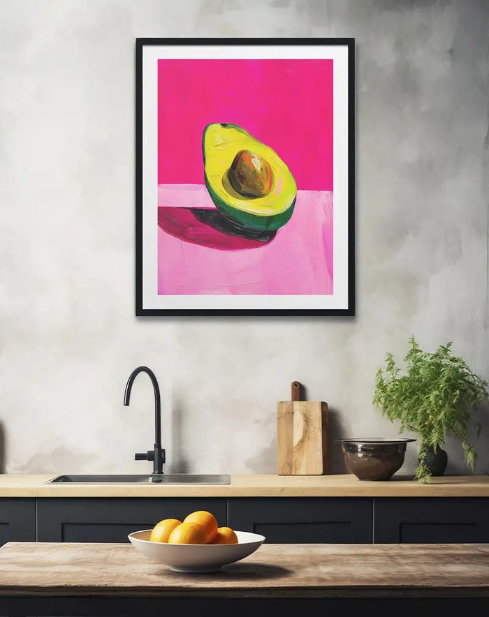 Avocado Pop Poster - Digital Wall Art shop - Quality poster
