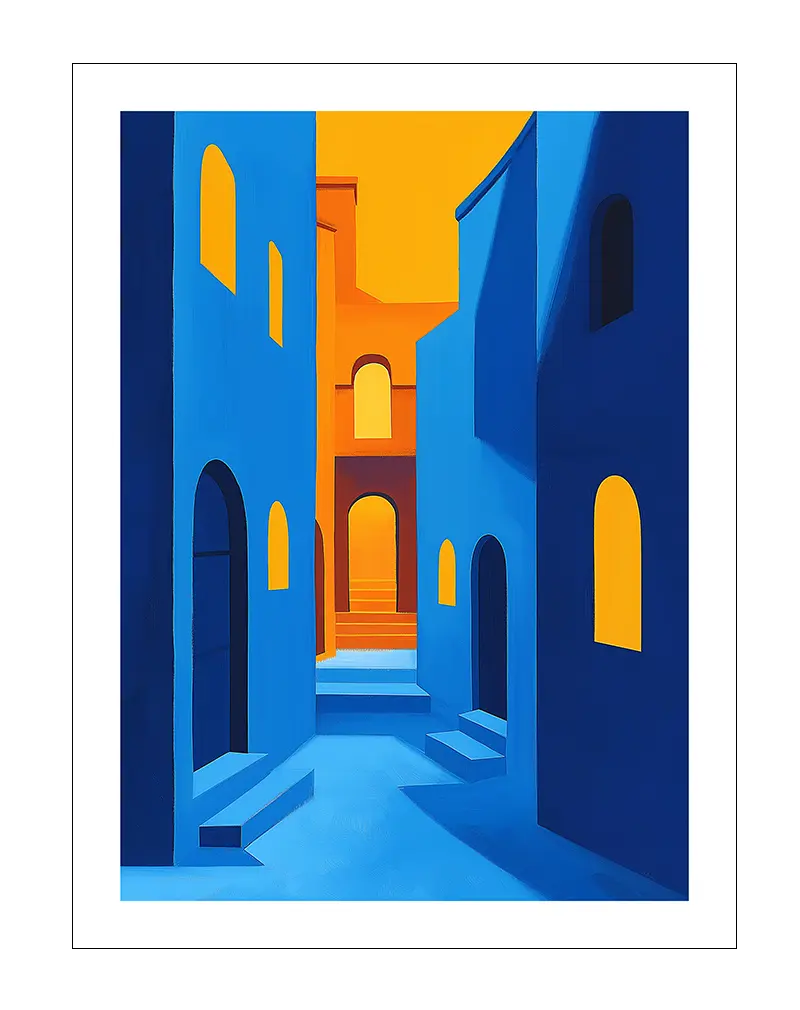 Colorful Alley Poster - Digital Wall Art shop - Quality Poster