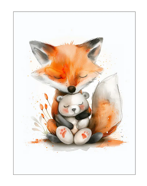 Cuddly Fox Poster - Digital Wall Art shop - Quality poster