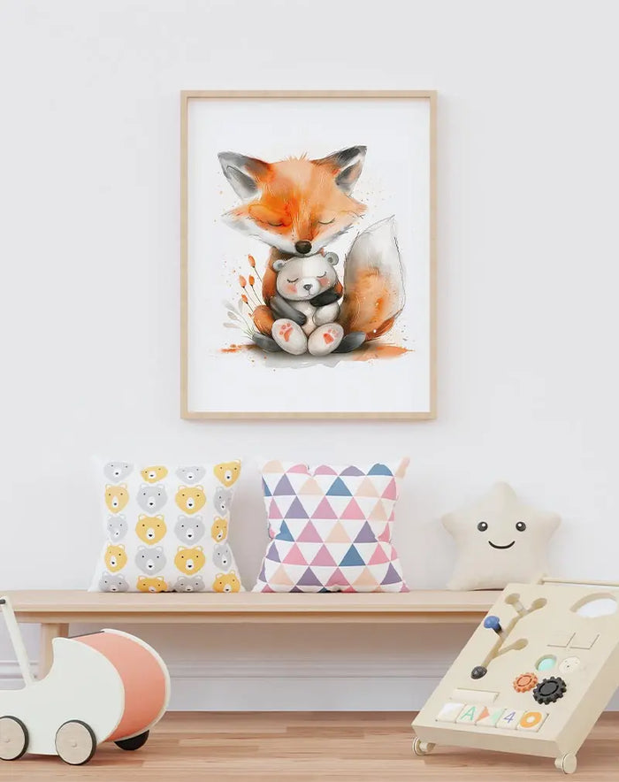 Cuddly Fox Poster - Digital Wall Art shop - Quality poster