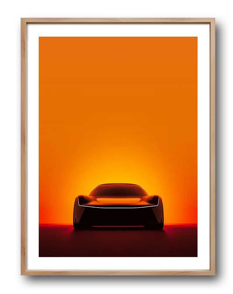 Futuristic Car Poster - Digital Wall Art shop - Quality poster