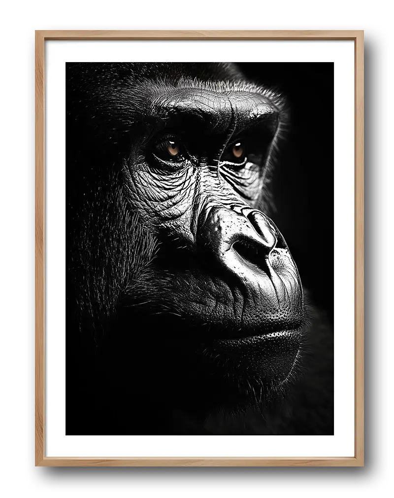 Mysterious Gorilla Poster - Digital Wall Art shop - Quality Poster