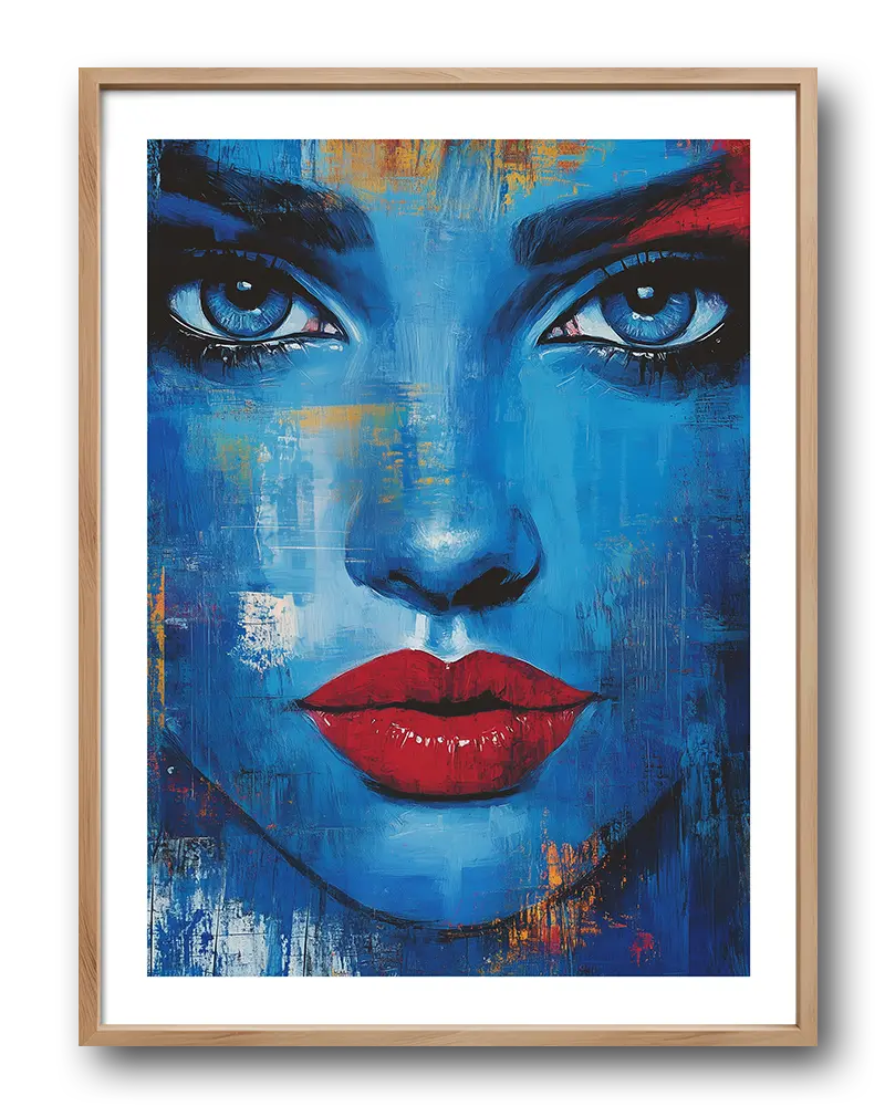 Sapphire Gaze Poster - Digital Wall Art shop - Quality poster